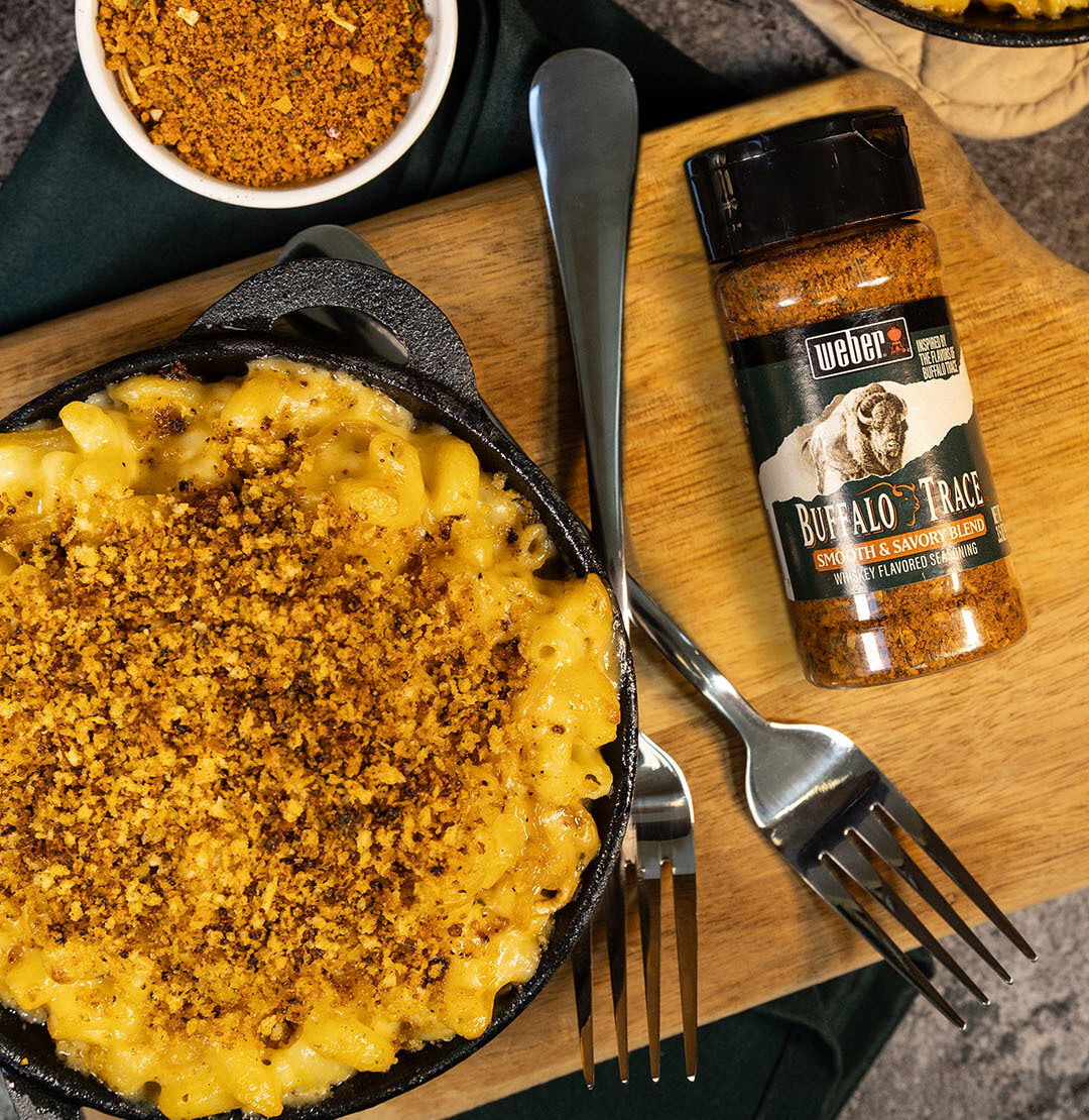 Buffalo Trace™ Spiced Macaroni & Cheese with Caramelized Onions - Weber ...