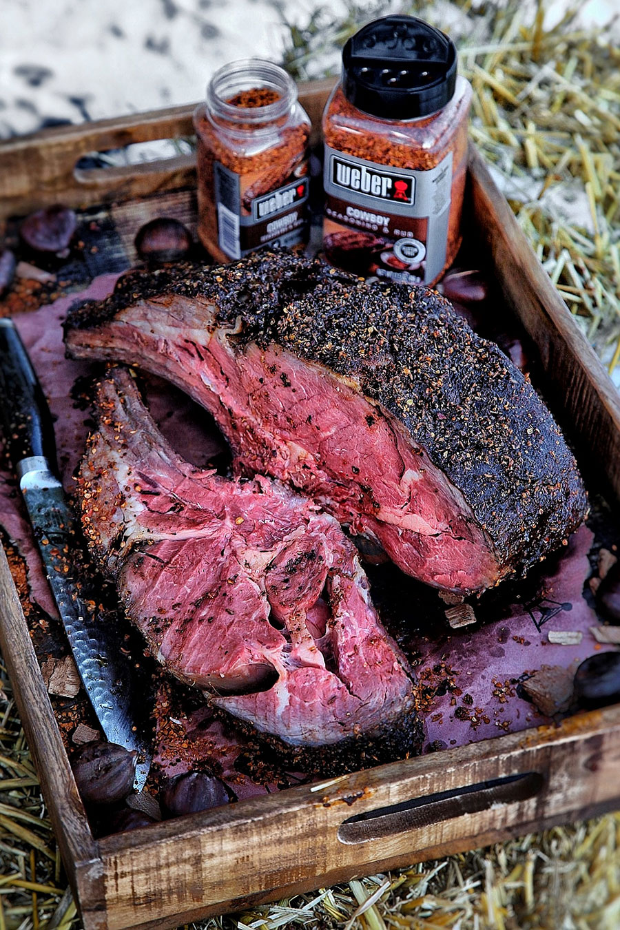 3 Step Cowboy-Encrusted Piedmontese Prime Rib Roast - Weber Seasonings