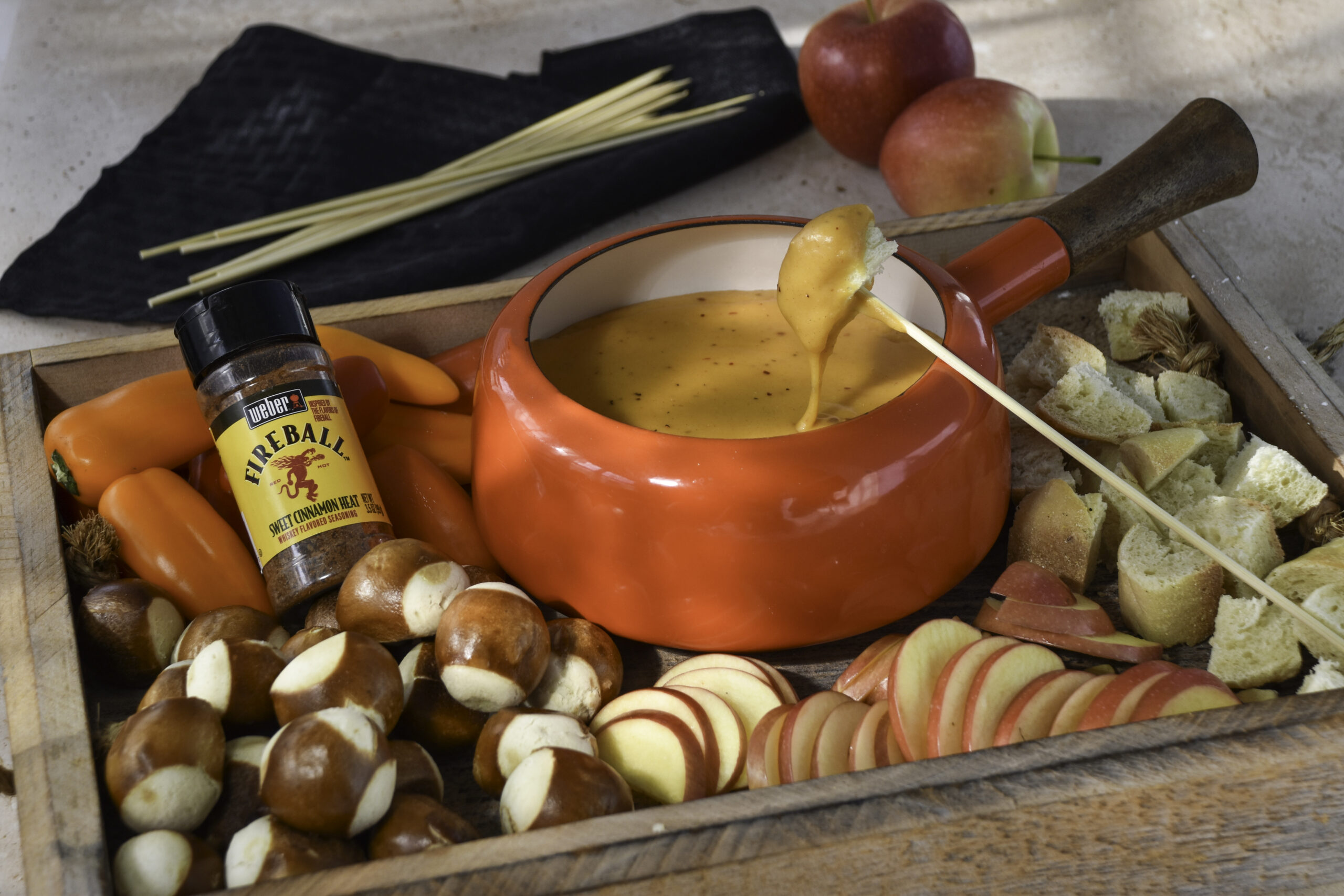 Fireball™ Whiskey Spiced Cheese Fondue - Weber Seasonings