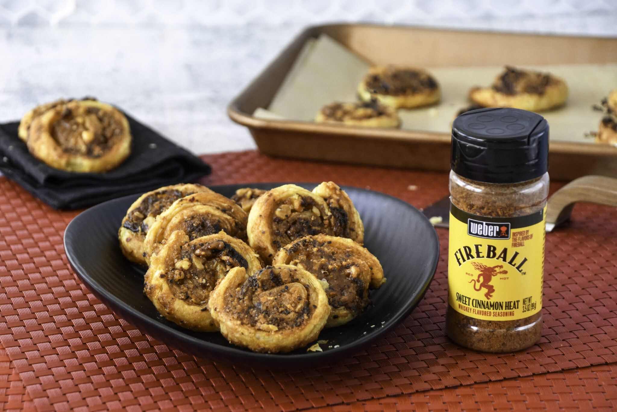Fig and Goat Cheese Fireball™ Spiced Pinwheels - Weber Seasonings